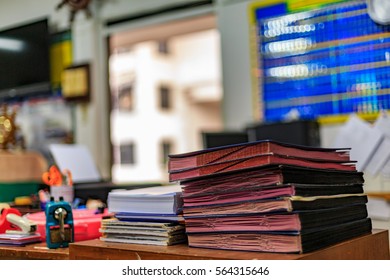 Large Stack Business Files Documents Reports Stock Photo 564315646 ...