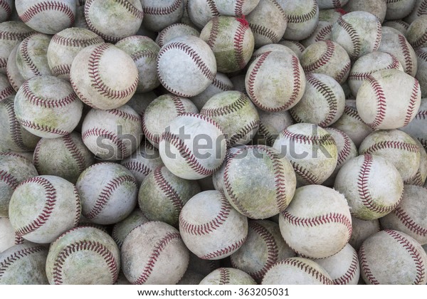 Large Stack Many Baseballs Great Baseball Stock Photo (Edit Now) 363205031