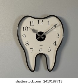 Wall Clock Designed Form Pristine White AI-generated image 2419195561 ...