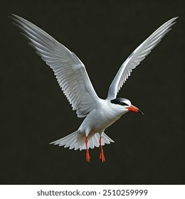 Large-billed Tern Phaetusa Simplex Taking Flight imagem gerada por IA ...