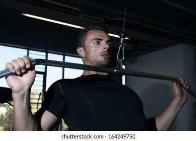 Confident Adult Male Boxer Performs Exercises Stock Photo (Edit Now ...