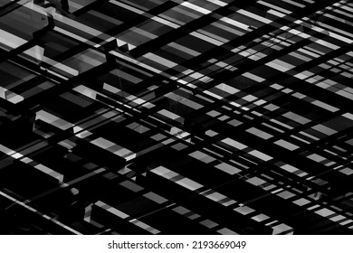 Lath Grid Structure Ceiling Minimal Industrial Stock Photo 2193669049 ...
