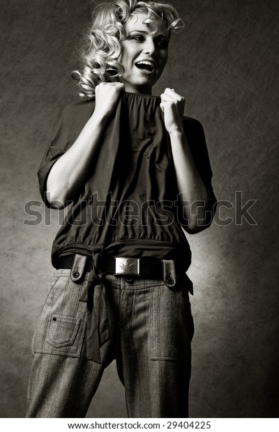 Laughing Model Stock Photo (Edit Now) 29404225