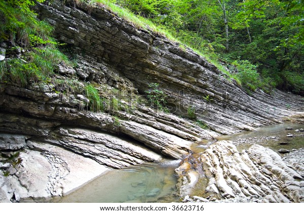 Layered Grey Stone Texture Background Northern Stock Photo 36623716 ...