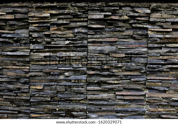 Layered Stone Wall Texture Background Design Stock Photo 1620329071 ...
