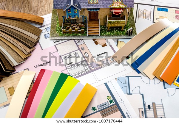 Layout House Plan Color Samples Stock Photo 1007170444 | Shutterstock