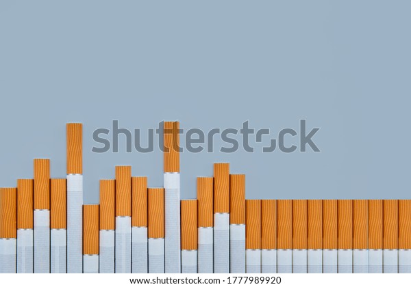 Layout On Which Cigarettes Located Made Stock Photo 1777989920 ...