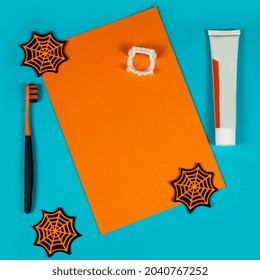Layout Top View Toothpaste Brush Vampire Stock Photo 2040767252 ...