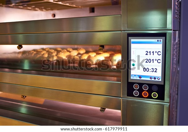 Lcd Screen Oven Bread Bakery Stock Photo (Edit Now) 617979911