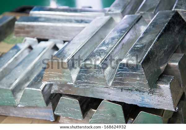 Lead Ingots Stock Photo (Edit Now) 168624932