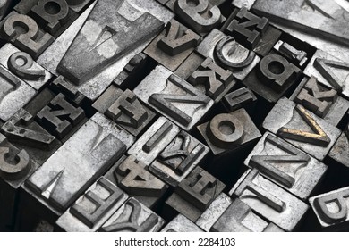 Lead Letters Typeset Stock Photo 2284103 | Shutterstock