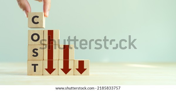 Lean Cost Thinking Concept Cost Reduction Stock Photo 2185833757 ...
