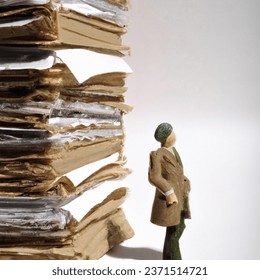 Leaning Stack Very Old Normal Size AI-generated image 2371514961 ...