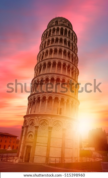 Leaning Tower Pisa Sunset Italy Stock Photo (Edit Now) 515398960 Leaning Tower Pisa Sunset Italy Stock Photo (Edit Now) 515398960