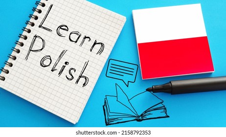 Learn Polish Shown Using Text Flag Stock Photo 2158792353 | Shutterstock