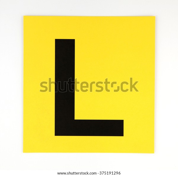 Learner Plate On Isolate White Background Stock Photo 375191296 ...