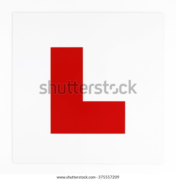 Learner Plate On White Background Stock Photo 375557209 | Shutterstock