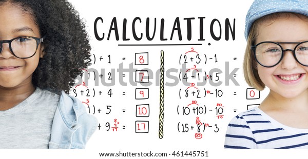 Learning Education Mathematics Calculation Teaching Concept Stock Photo ...