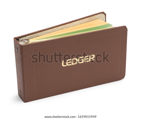 Ledger Book Binder Front View Isolated Stock Photo 1659015949 ...