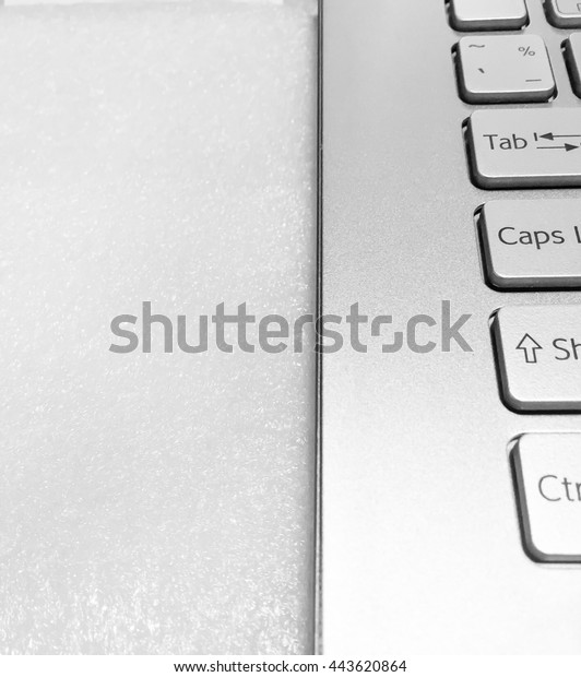 Left Side Computer Keyboard Black White Stock Photo 443620864 ...