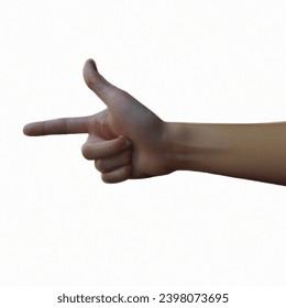 Back Side White Mans Hand Fingers AI-generated image 2501199149 ...