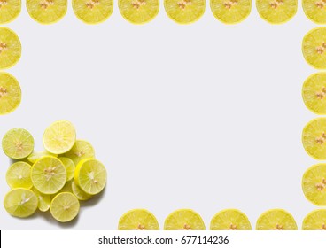 Lemon Background Frame Stock Photo 677114236 | Shutterstock