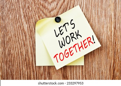 1,271 Lets work together Images, Stock Photos & Vectors | Shutterstock