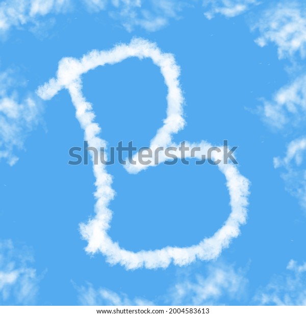 Letter B Cloud Format Blue Sky Stock Photo 2004583613 | Shutterstock