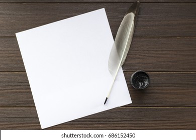 Letter Feather Ink Pattern Stock Photo 686152450 | Shutterstock