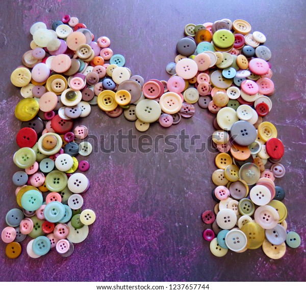 Letter M Buttons Stock Photo 1237657744 | Shutterstock
