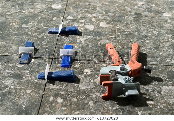 Leveling System Interlocking Ceramic Tiles Create Stock Photo (Edit Now ...