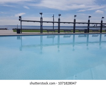 Light Blue Reflection Pool Stock Photo 1071828047 | Shutterstock