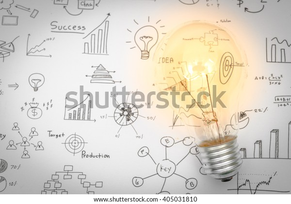 Light Bulb Drawing Graph Stock Photo 405031810 | Shutterstock