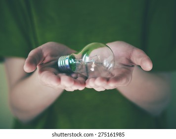6,001 Light bulb hand renewable energy Stock Photos, Images ...
