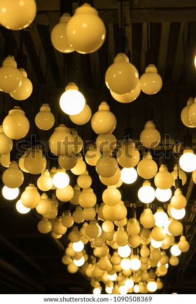 Light Bulb Texture Background Bottom View Stock Photo 1090508369 ...