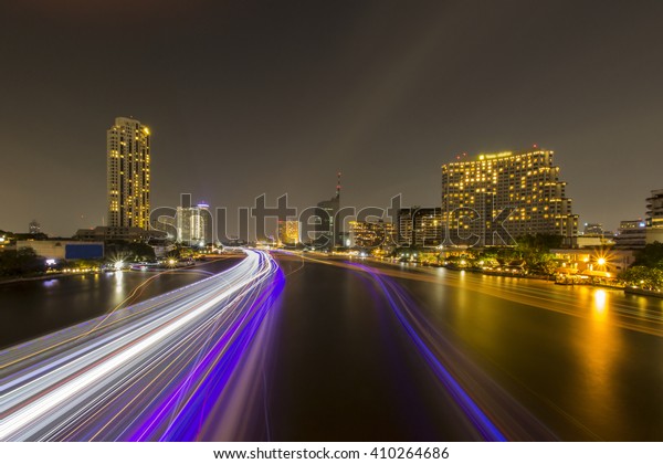 Light Effects Over Time After Sunset Stock Photo 410264686 | Shutterstock