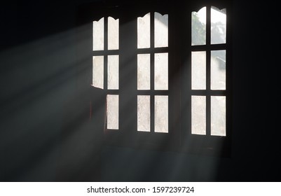 Light Falling Through Window On Wooden Stock Photo 1597239724 ...