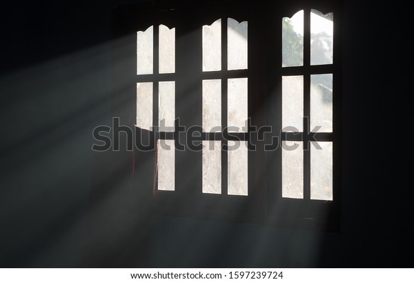 Light Falling Through Window On Wooden Stock Photo 1597239724 ...