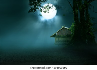 Amazing Tree Under Moonlight Stock Photo 1783556663 | Shutterstock