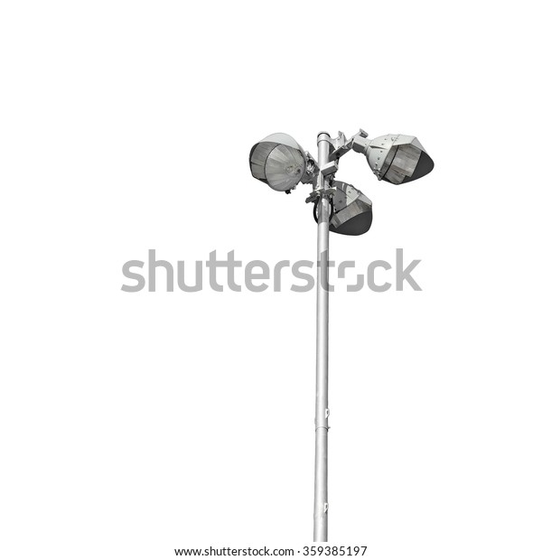 Light Post Isolated On White Background Stock Photo 359385197 ...