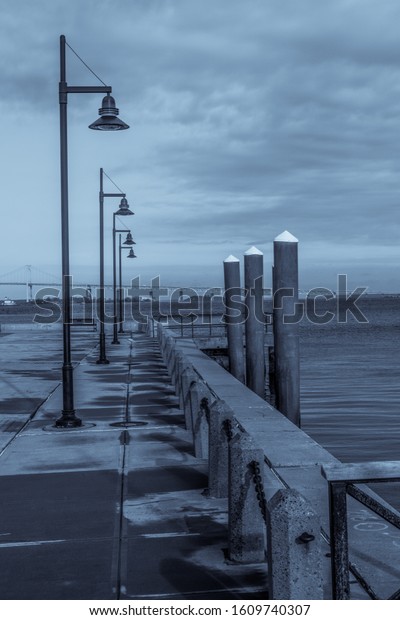 Light Posts Bridge Background Stock Photo 1609740307 | Shutterstock