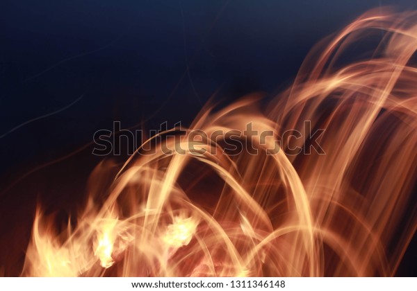Light Rays Flame Night Stock Photo 1311346148 | Shutterstock