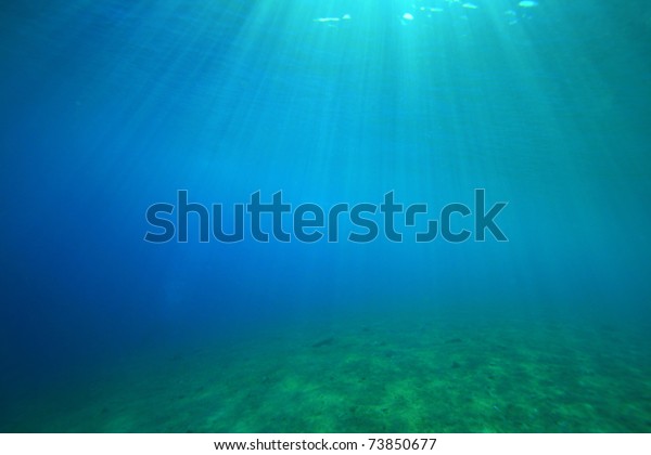 Light Rays Shine Into Ocean Stock Photo (Edit Now) 73850677