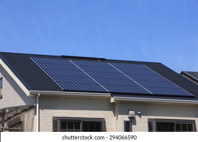 Solar Panel On Roof Stock Photo (Edit Now) 353933645
