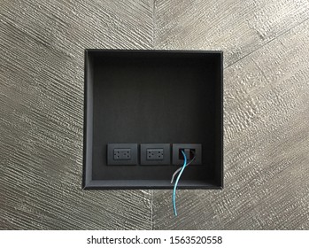 Light Switch Socket On Texture Wall 스톡 사진 1563520558 | Shutterstock