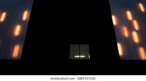 Lighted Window Wall Lights Stock Photo 1881415102 | Shutterstock