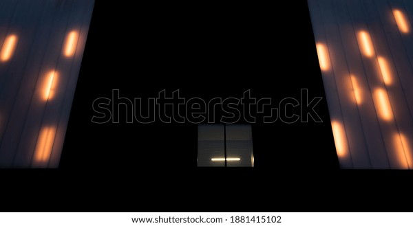 Lighted Window Wall Lights Stock Photo 1881415102 | Shutterstock