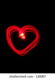 Red Heart Light Effect Isolated On Stock Vector (Royalty Free) 778134667