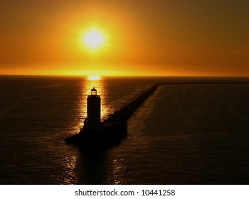 Lighthouse Before Sunset Stock Photo 10441258 | Shutterstock