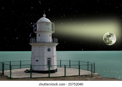 Lighthouse Night Stock Photo 25752040 | Shutterstock